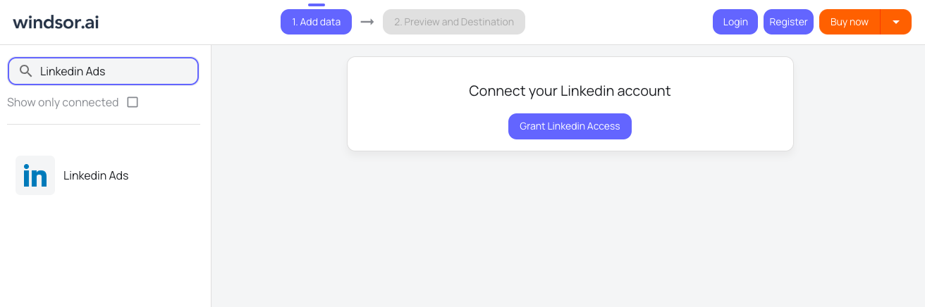 Connect LinkedIn Ads to Redshift with no code | Windsor.ai