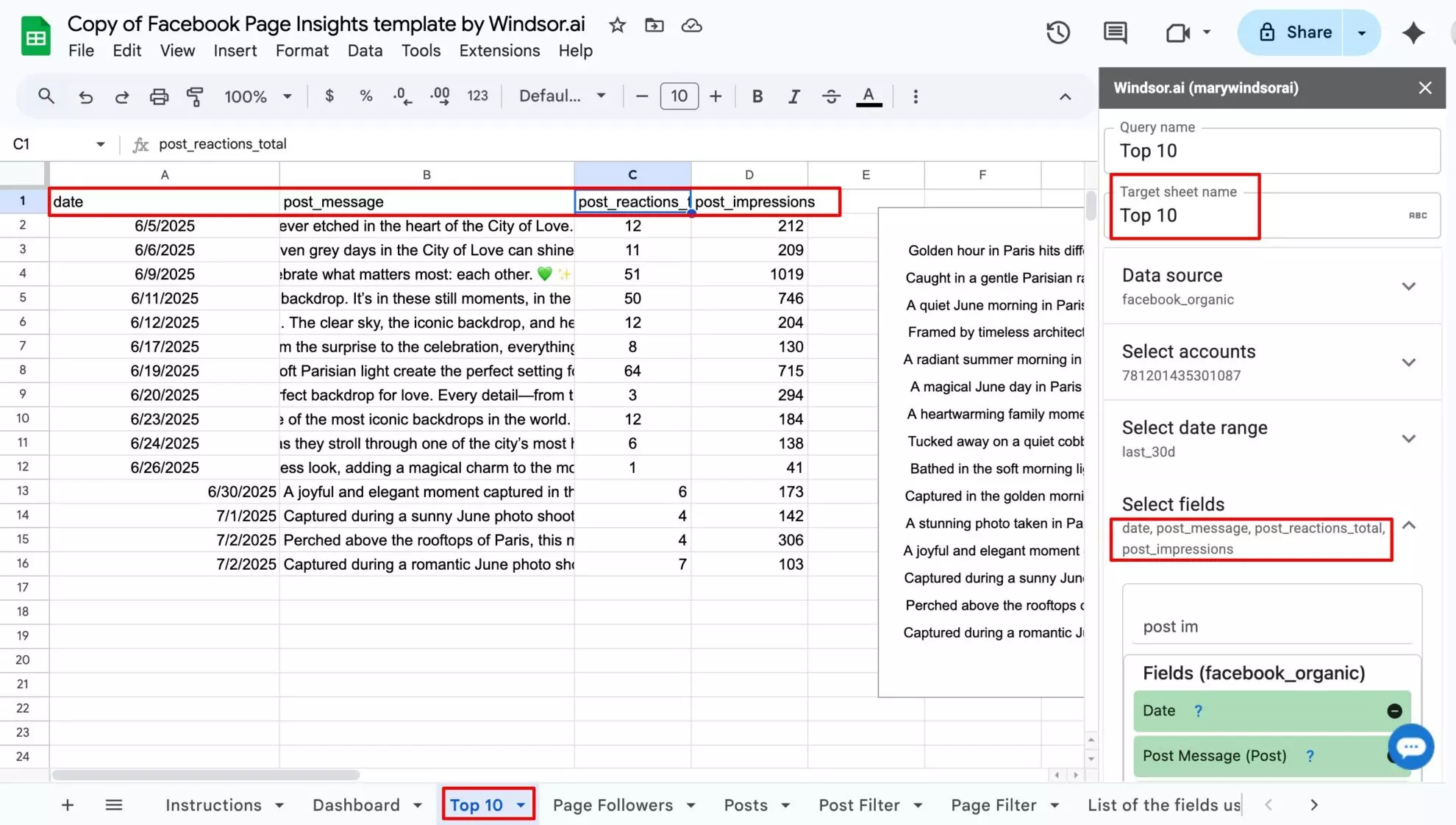 How to Use Windsor.ai’s Google Sheets Templates: Setup Guide