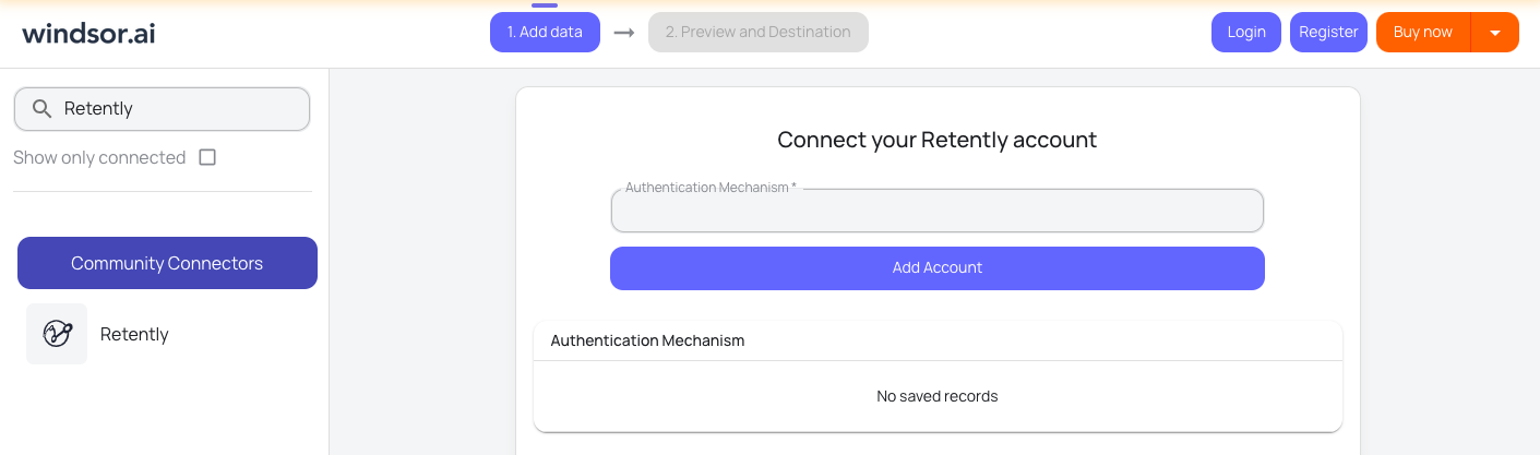 Connect Retently to Looker Studio with no code | Windsor.ai